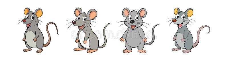Rat Coloring Page for Kids stock vector. Illustration of little - 364515678