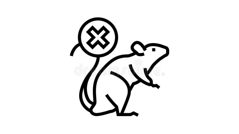 Fox Control Line Icon Animation Stock Footage - Video of mouse ...