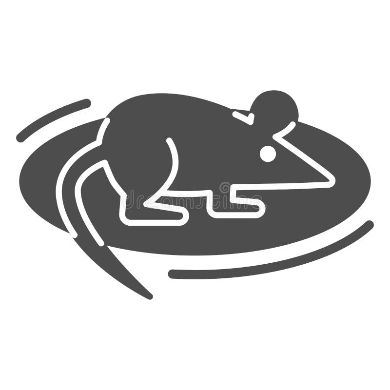 Rat for Experiments Solid Icon, Science Concept, Experimental Mouse ...