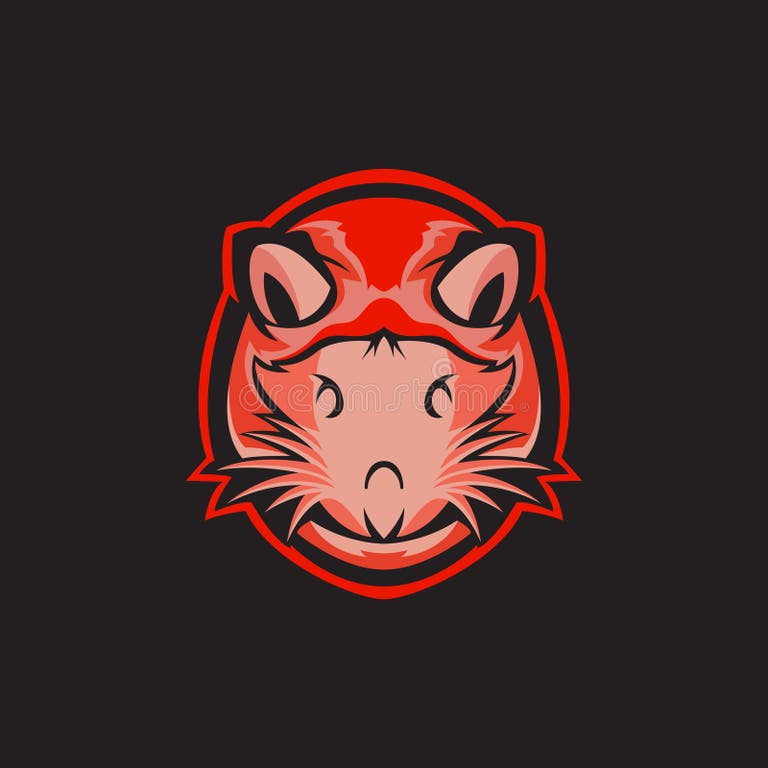 Rat Head Vector Illustration Mascot Stock Vector - Illustration of ...