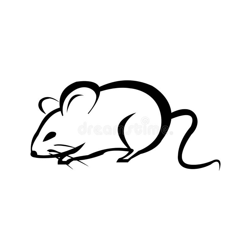 Rat icon logo vector stock vector. Illustration of cute - 260308595