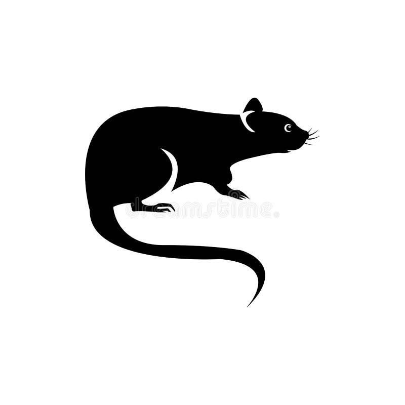 Rat icon logo vector stock vector. Illustration of tail - 260308593
