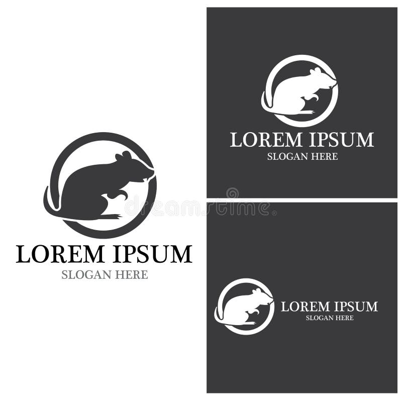 Rat Icon and Symbol Vector Illustration Stock Vector - Illustration of ...