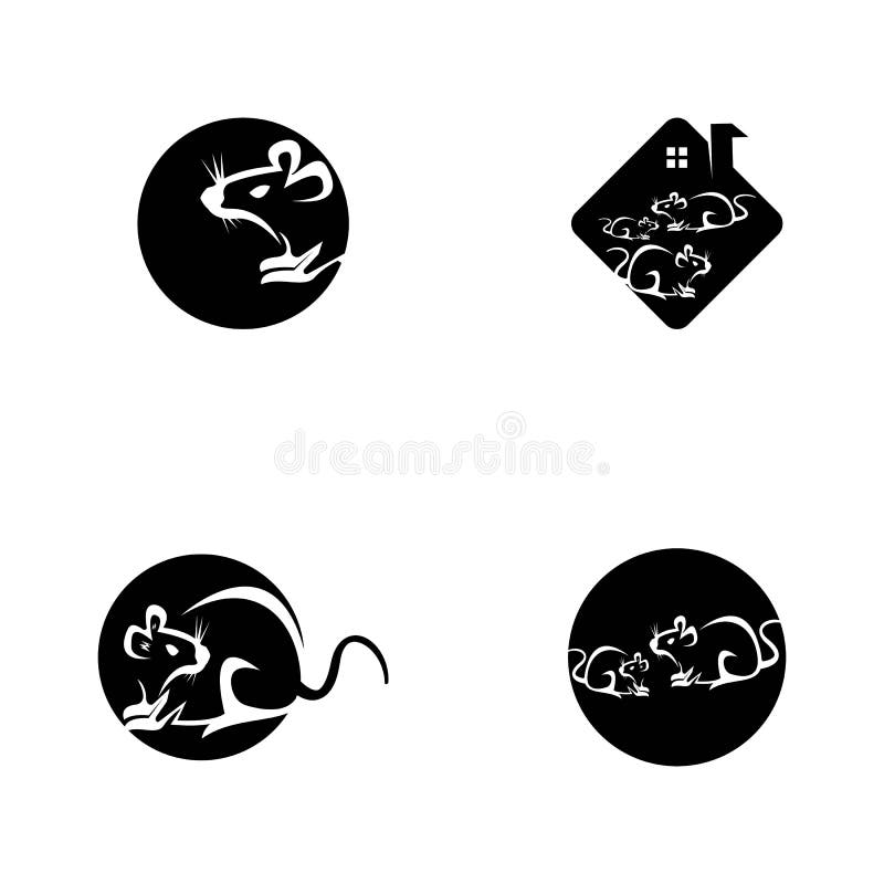 Rat Icon and Symbol Vector Illustration Stock Vector - Illustration of ...