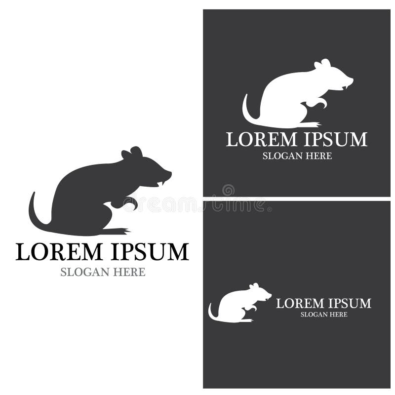 Rat Icon and Symbol Vector Illustration Stock Illustration ...
