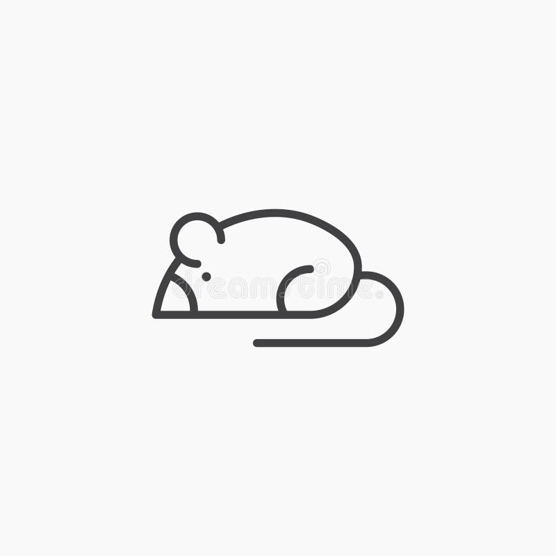 Rat icon vector stock vector. Illustration of hunting - 348312606