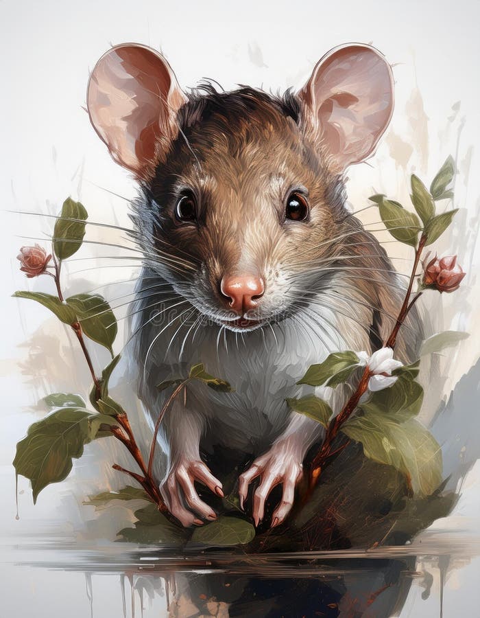 Rat isolated cartoon stock image. Image of plants, isolated - 340080673