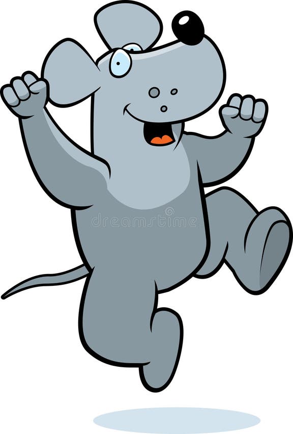 Rat Jumping stock vector. Illustration of success, happy - 7494645