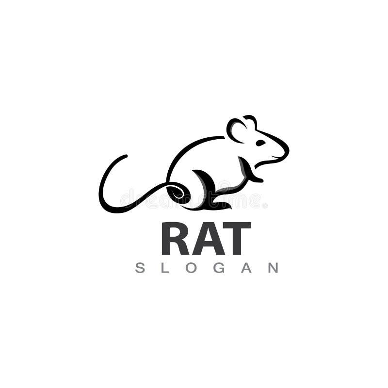 Rat Line Unique Animal Logo Icon Designs Template Vector Stock ...