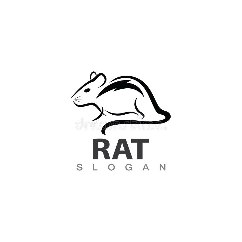 Rat Line Unique Animal Logo Icon Designs Template Vector Stock ...