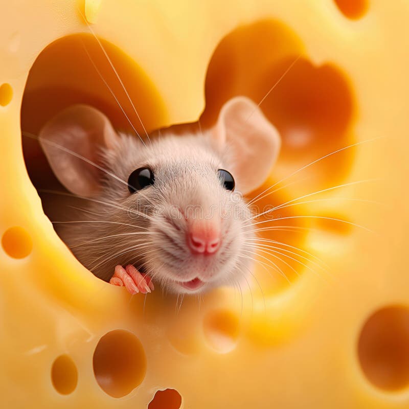 Rat Lost in Cheese Delight stock image. Image of kitchen - 327732693