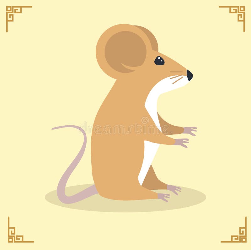 Cute Rat Mouse Animal Sleep Stock Vector - Illustration of sleep, mouse ...