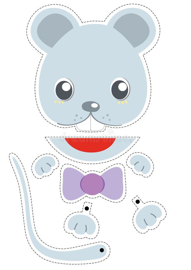 Rat paper puppet stock illustration. Illustration of story - 39170097