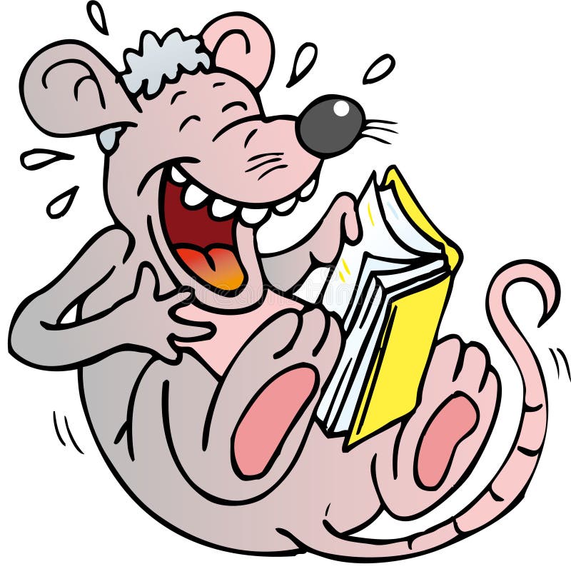 Rat reading stock illustration. Illustration of cartoon - 12129460