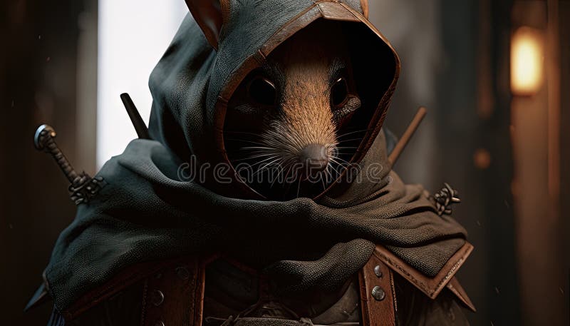 Rat Rogue Digital Art Illustration, Generative AI Stock Illustration ...