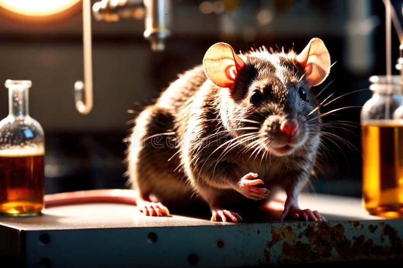 Rat in Science Laboratory, Experimental Animal Experiments, Animal ...