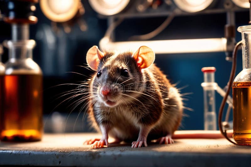 Rat in Science Laboratory, Experimental Animal Experiments, Animal ...