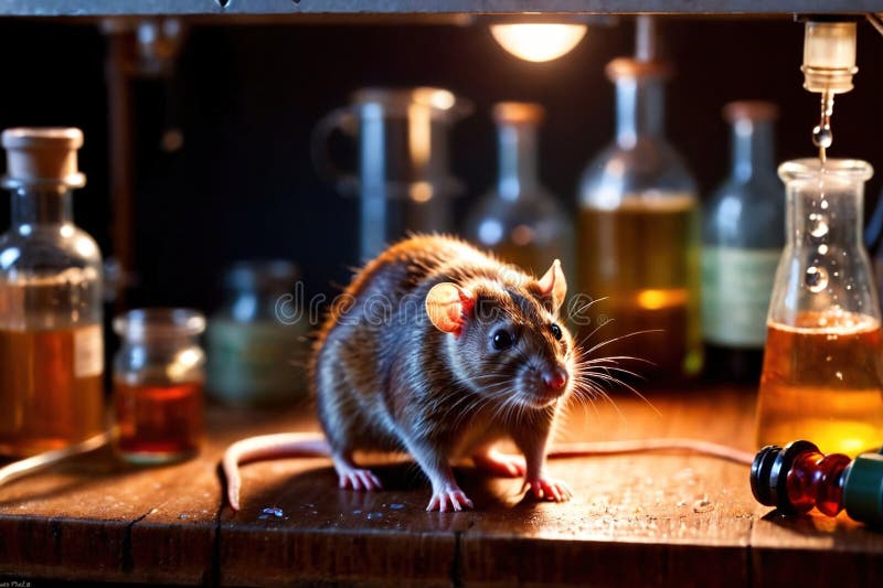 Rat in Science Laboratory, Experimental Animal Experiments, Animal ...