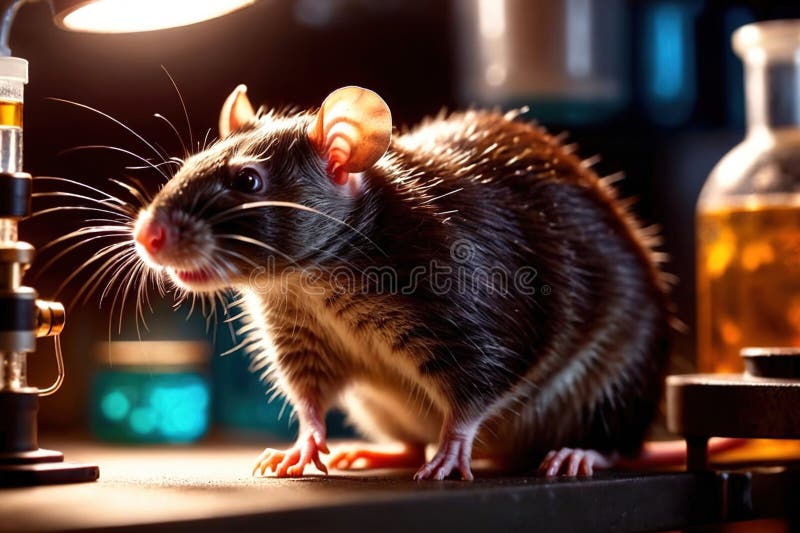 Rat in Science Laboratory, Experimental Animal Experiments, Animal ...