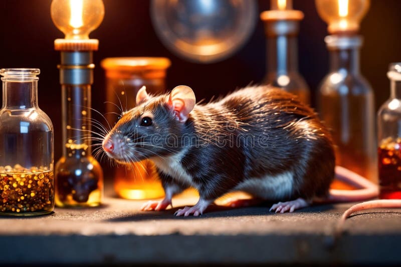 Rat in Science Laboratory, Experimental Animal Experiments, Animal ...