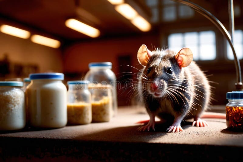 Rat in Science Laboratory, Experimental Animal Experiments, Animal ...