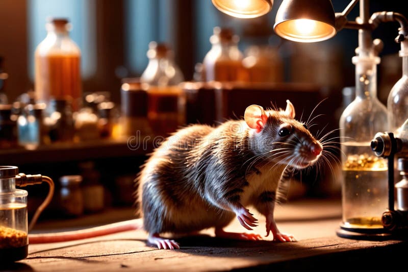 Rat in Science Laboratory, Experimental Animal Experiments, Animal ...