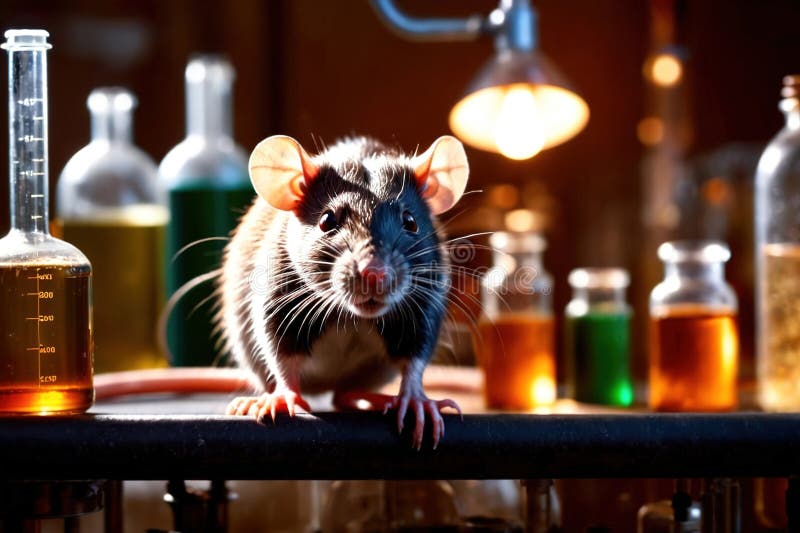 Rat in Science Laboratory, Experimental Animal Experiments, Animal ...