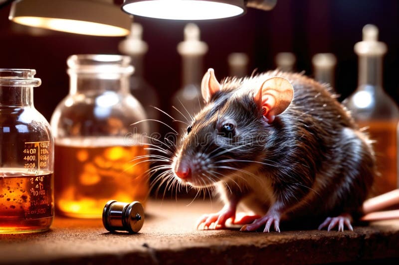 Rat in Science Laboratory, Experimental Animal Experiments, Animal ...