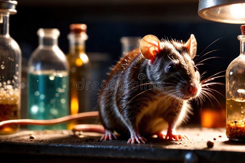 Rat in Science Laboratory, Experimental Animal Experiments, Animal ...