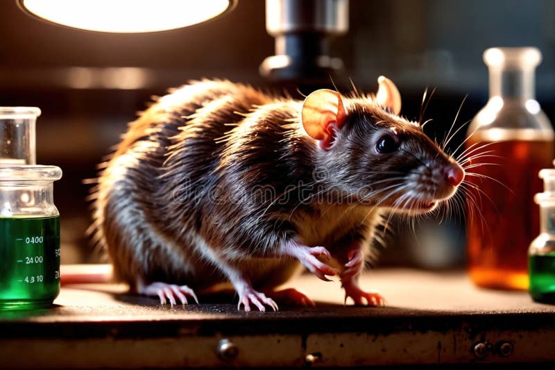 Rat in Science Laboratory, Experimental Animal Experiments, Animal ...