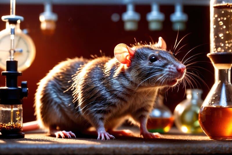 Rat in Science Laboratory, Experimental Animal Experiments, Animal ...