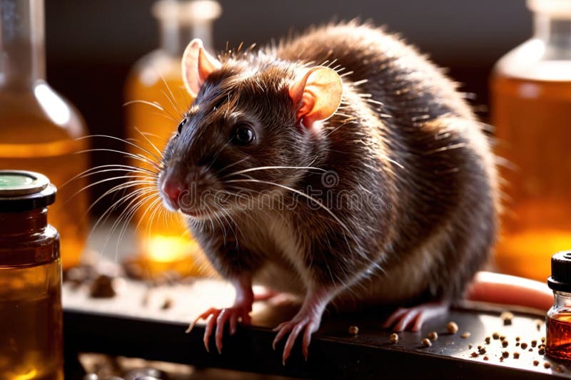 Rat in Science Laboratory, Experimental Animal Experiments, Animal ...
