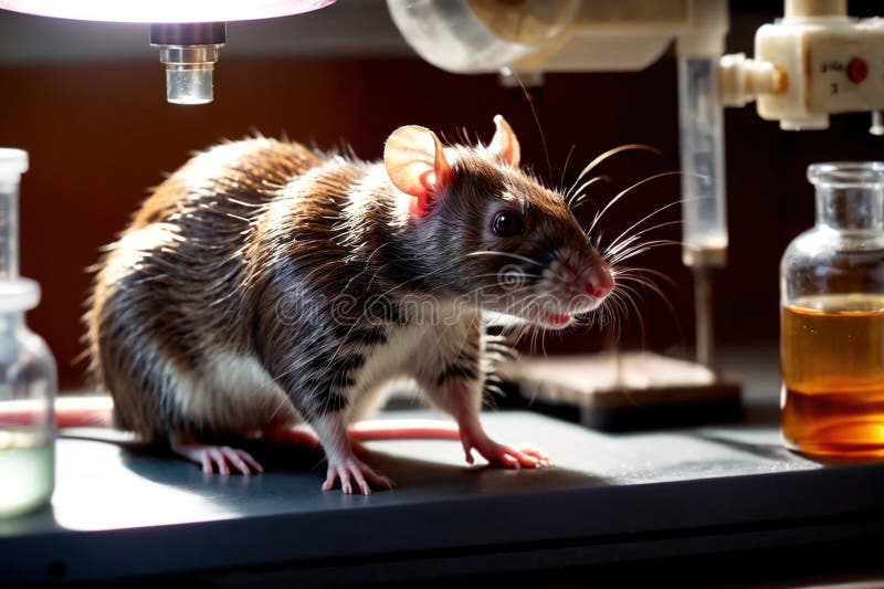 Rat in Science Laboratory, Experimental Animal Experiments, Animal ...