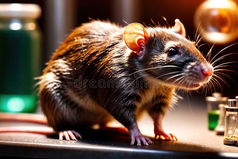 Rat in Science Laboratory, Experimental Animal Experiments, Animal ...