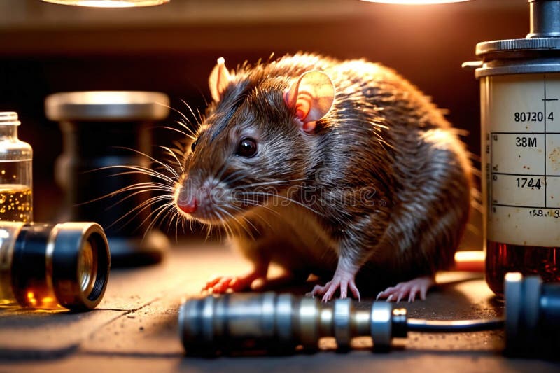 Rat in Science Laboratory, Experimental Animal Experiments, Animal ...