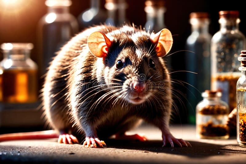 Rat in Science Laboratory, Experimental Animal Experiments, Animal ...