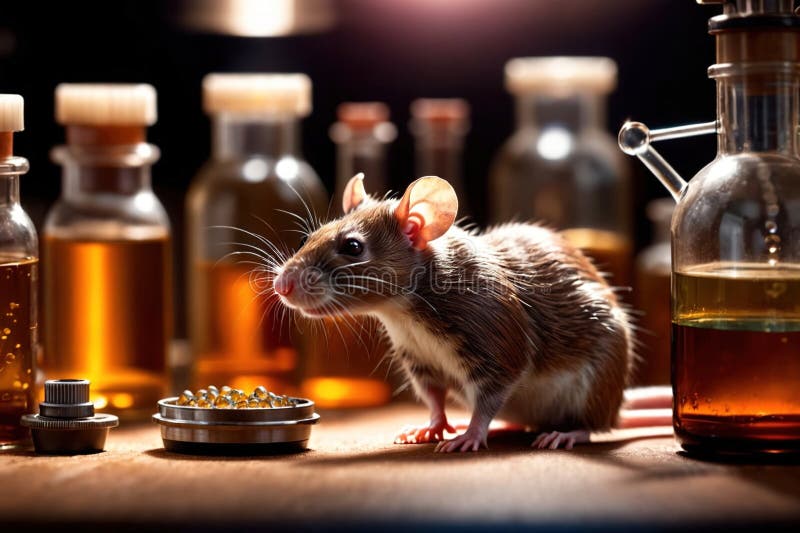 Rat in Science Laboratory, Experimental Animal Experiments, Animal ...
