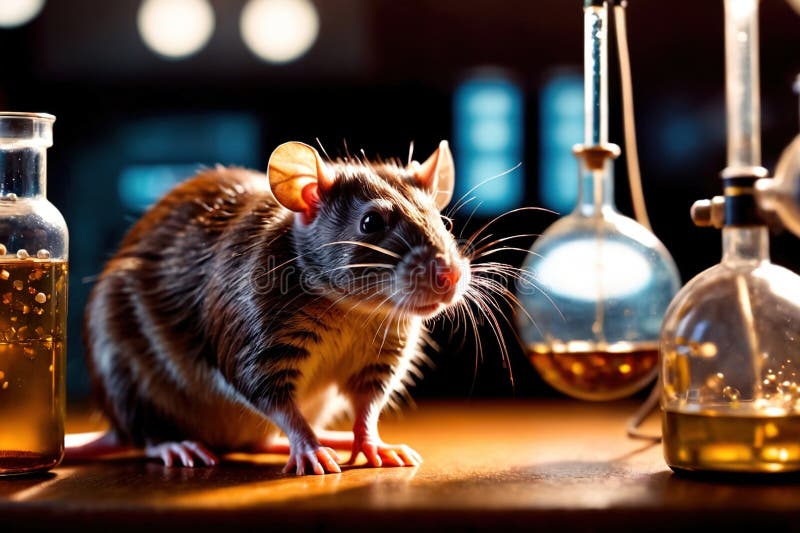 Rat in Science Laboratory, Experimental Animal Experiments, Animal ...