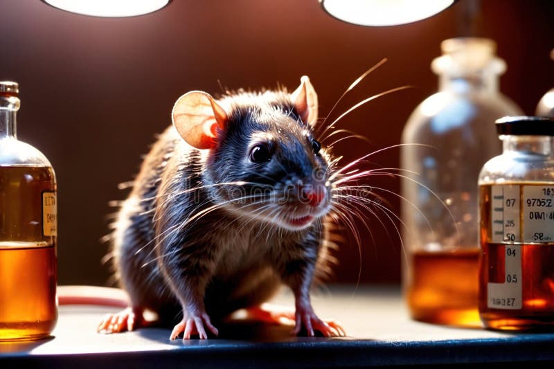 Rat in Science Laboratory, Experimental Animal Experiments, Animal ...