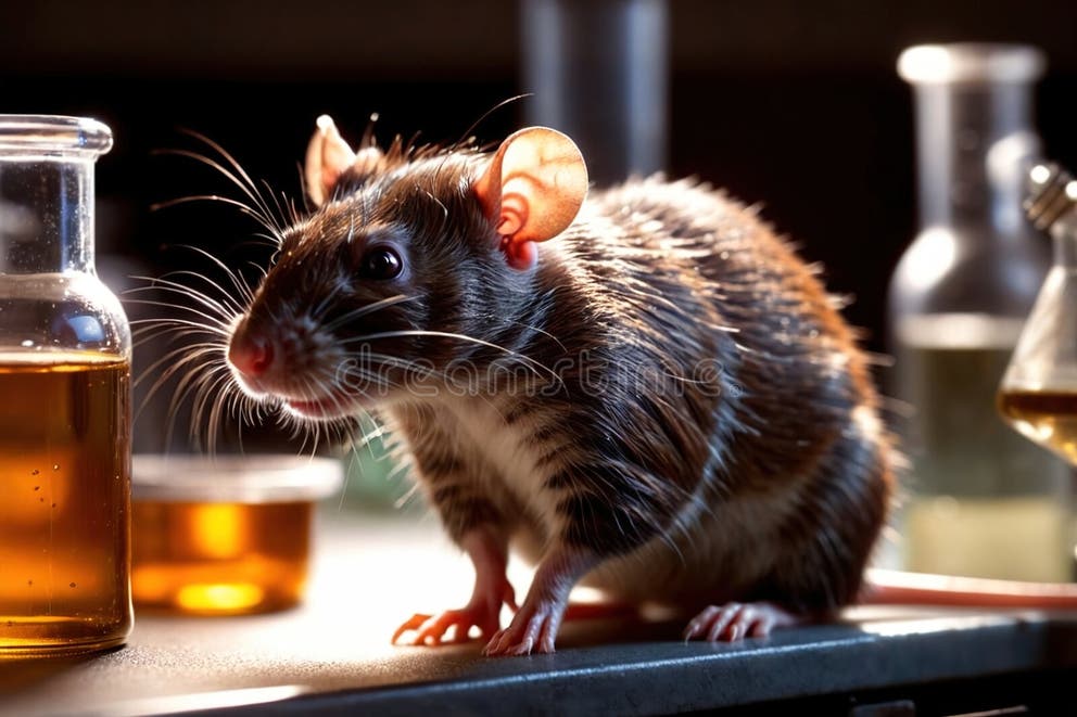 Rat in Science Laboratory, Experimental Animal Experiments, Animal ...