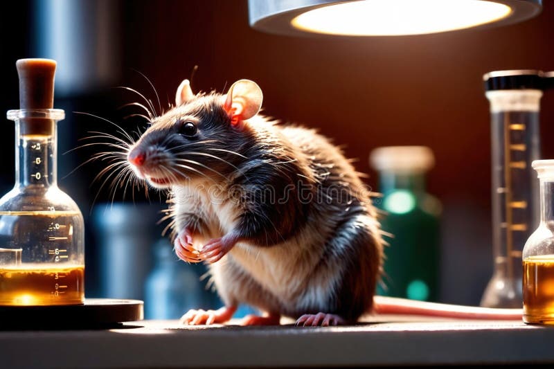 Rat in Science Laboratory, Experimental Animal Experiments, Animal ...