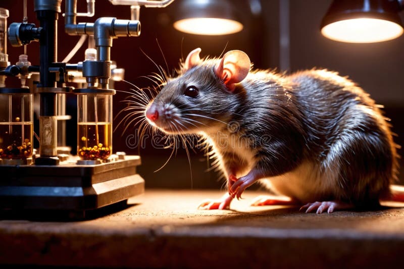 Rat in Science Laboratory, Experimental Animal Experiments, Animal ...