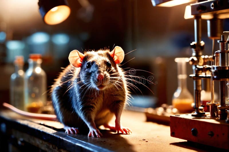 Rat in Science Laboratory, Experimental Animal Experiments, Animal ...