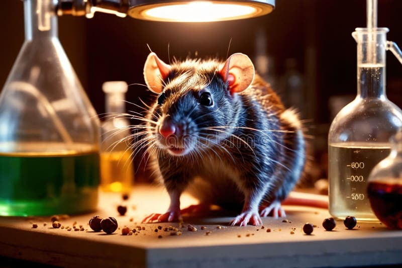 Rat in Science Laboratory, Experimental Animal Experiments, Animal ...