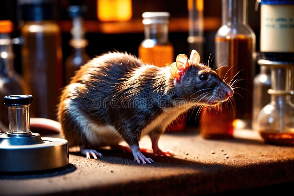 Rat in Science Laboratory, Experimental Animal Experiments, Animal ...