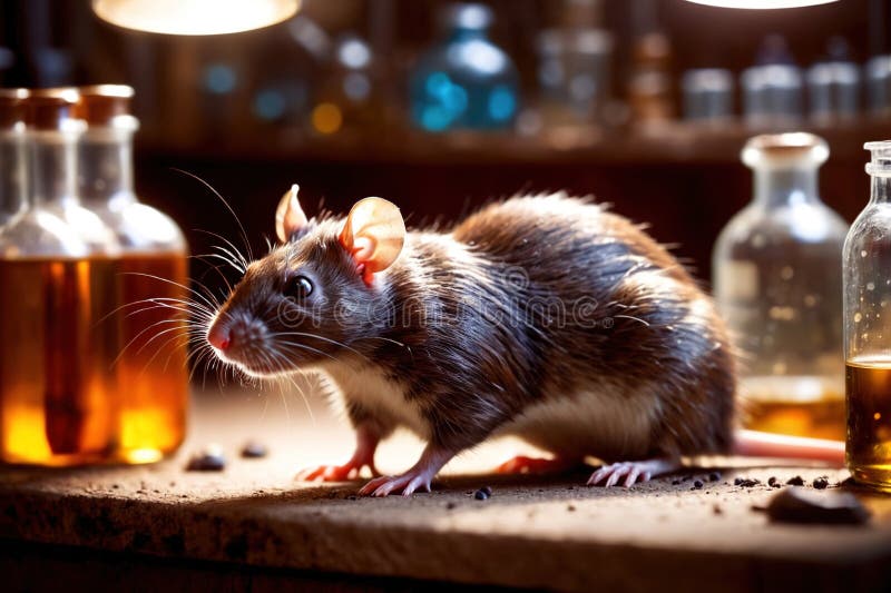 Rat in Science Laboratory, Experimental Animal Experiments, Animal ...