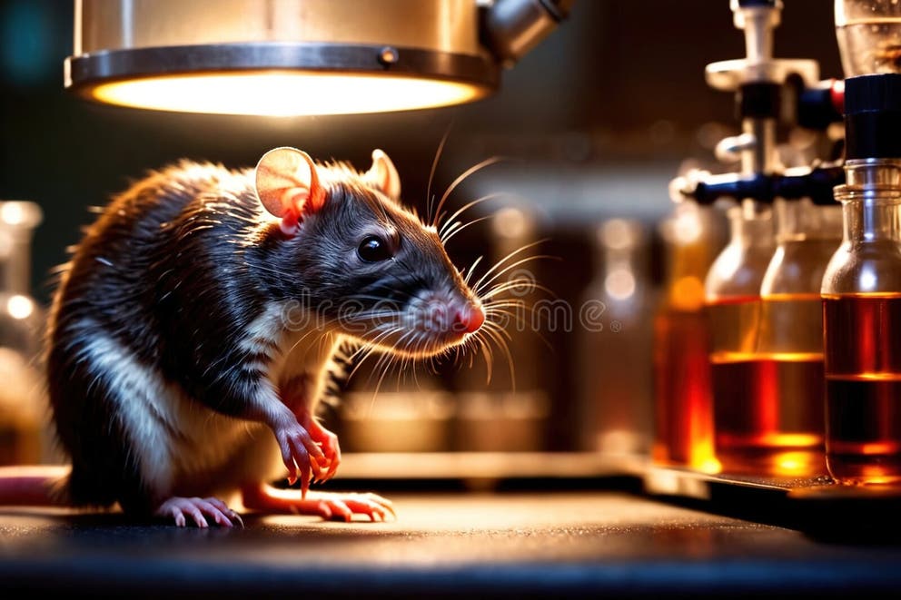 Rat in Science Laboratory, Experimental Animal Experiments, Animal ...