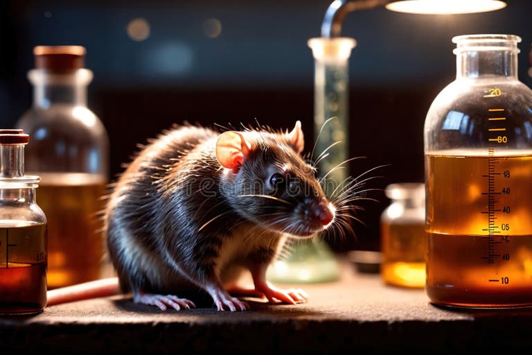 Rat in Science Laboratory, Experimental Animal Experiments, Animal ...