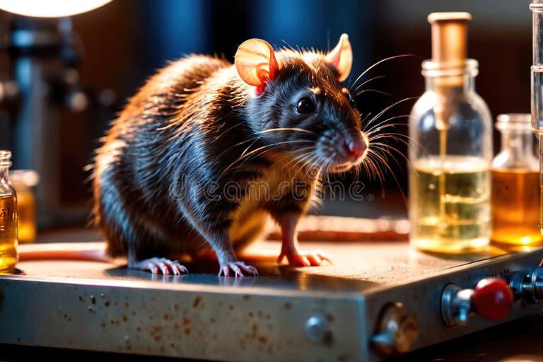Rat in Science Laboratory, Experimental Animal Experiments, Animal ...