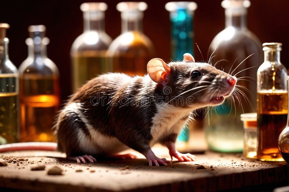 Rat in Science Laboratory, Experimental Animal Experiments, Animal ...